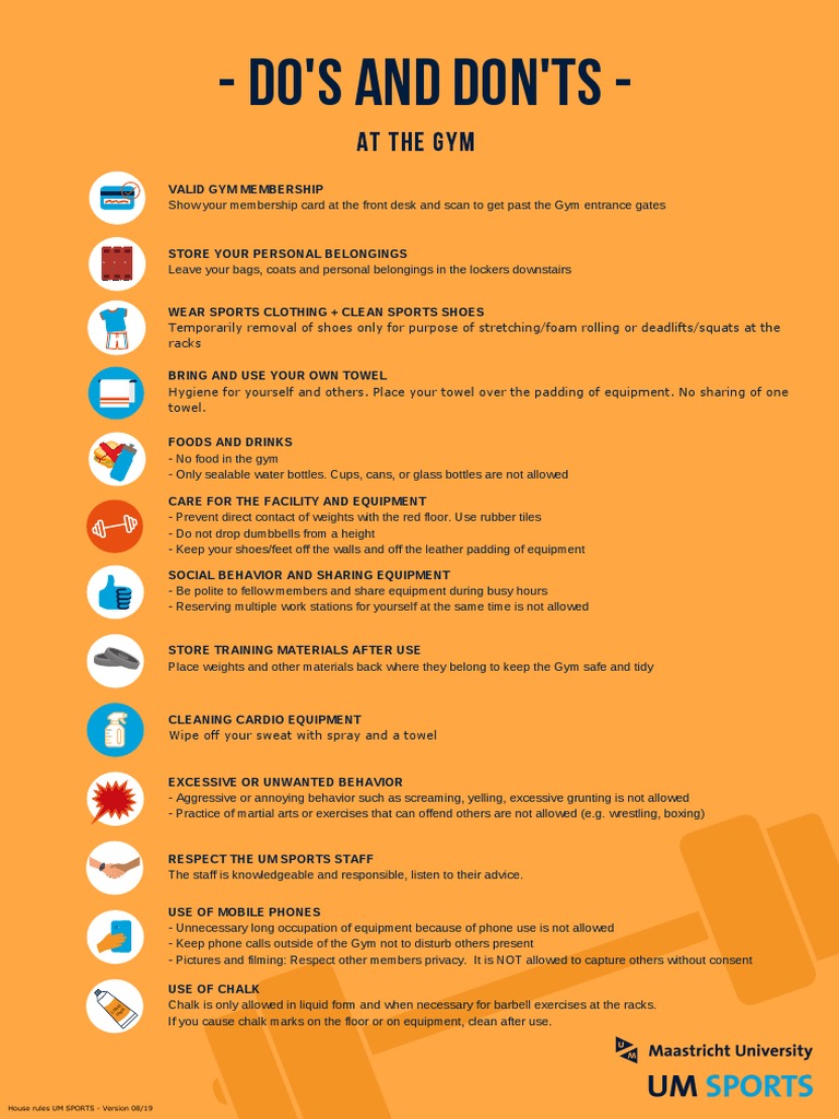 Gym - House Rules 2019-2020 | PDF