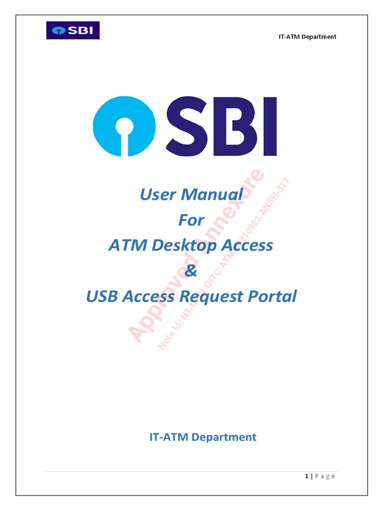 User Manual-ATM Desktop and USB Access | PDF | Automated Teller Machine ...