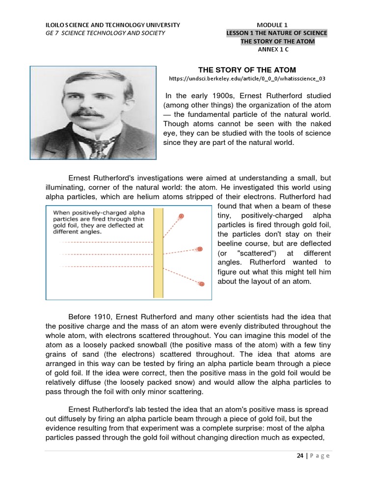 The Discovery of the Nuclear Model of the Atom Through Rutherford's ...