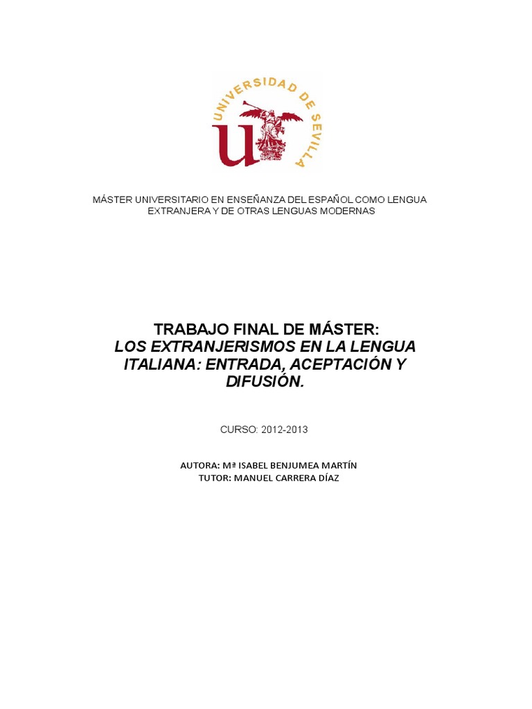 TFM Isabel Benjumea Portada+Tfm | Descargar gratis PDF | Italia ...