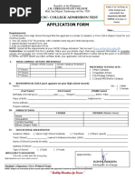 Kolehiyo ng Lungsod ng Lipa Admission Form | PDF | University And ...