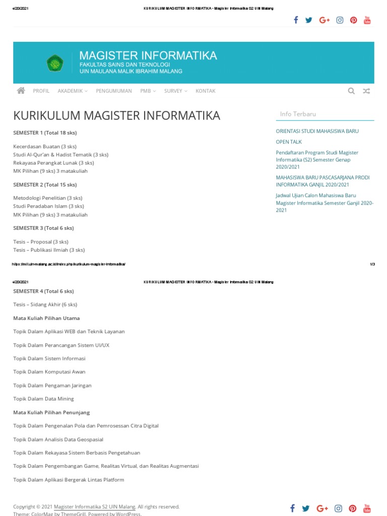 Kurikulum Informatika | PDF