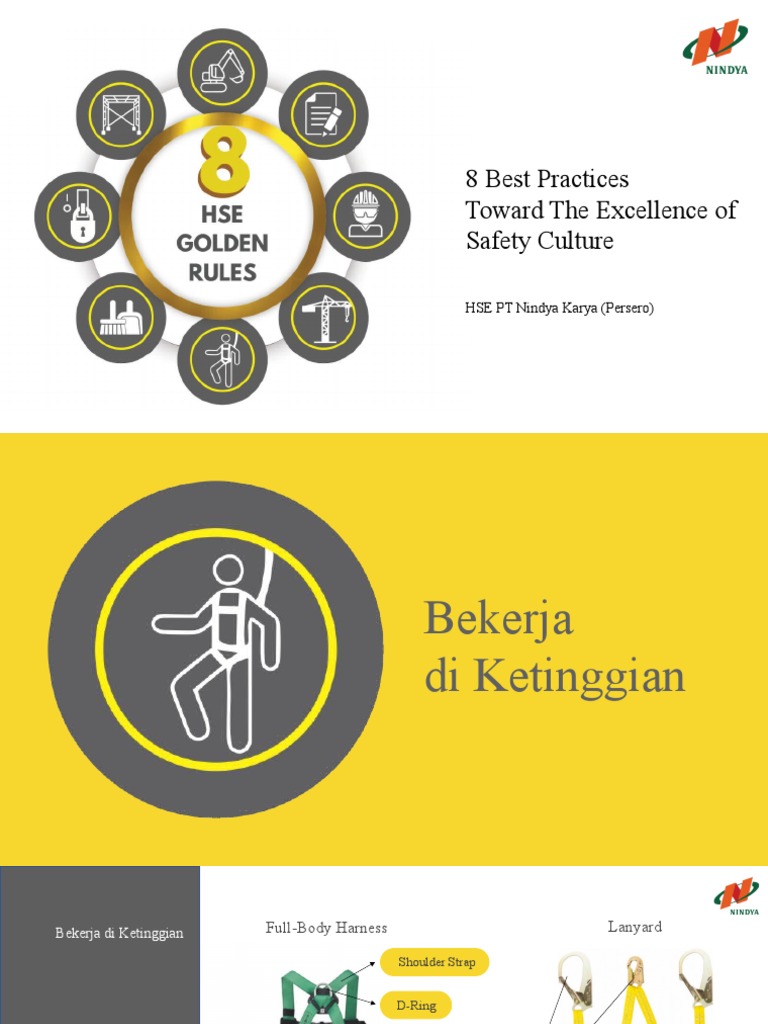 Materi HSE Golden Rules Nindya Karya | PDF