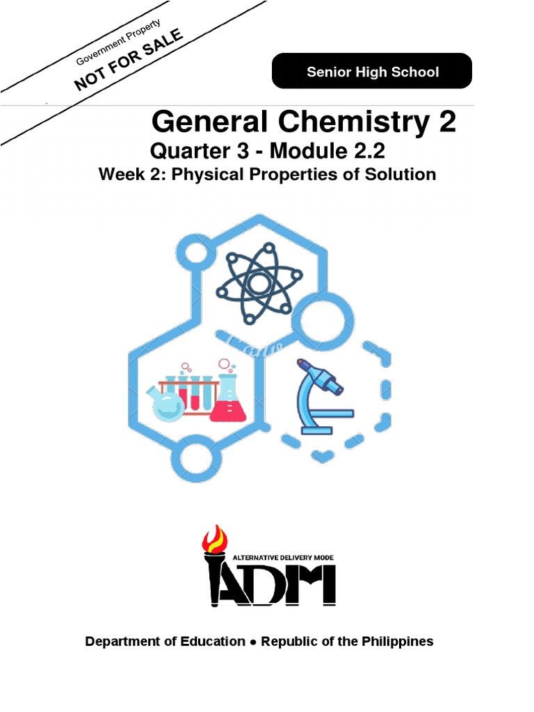 General Chemistry 2: Quarter 3 - Module 2.2 | PDF | Solution | Mole (Unit)
