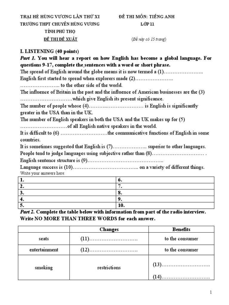 Understanding Global English Through Listening and Reading | PDF ...