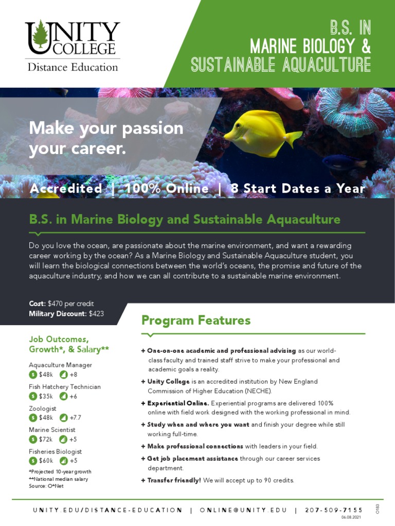 Marine Biology & Sustainable Aquaculture | PDF | Biodiversity | Aquaculture