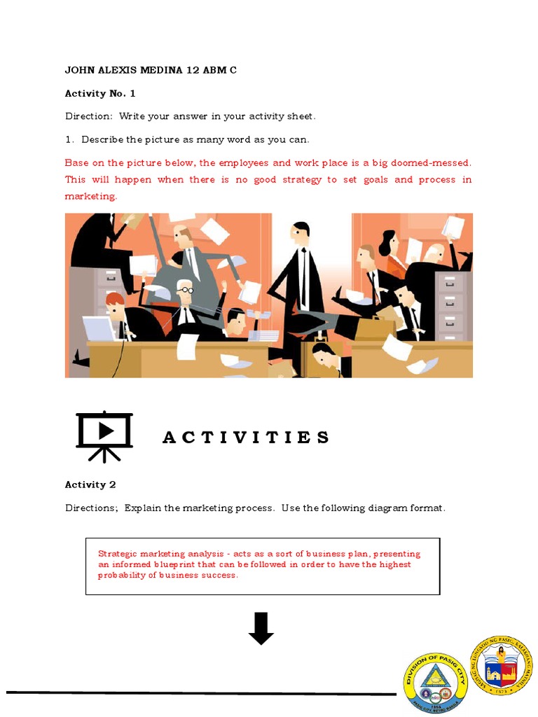 Activities: Direction: Write Your Answer in Your Activity Sheet. 1 ...