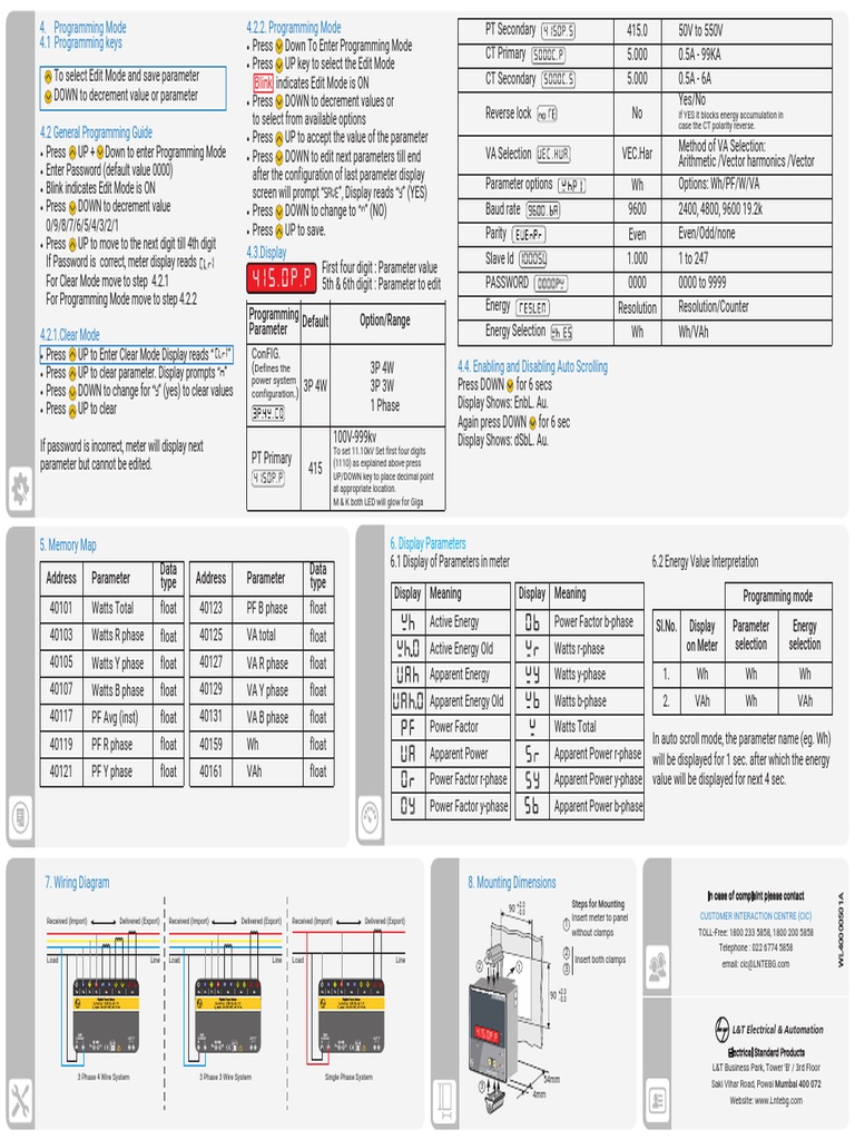 WL4000 | PDF | Ac Power | Parameter (Computer Programming)
