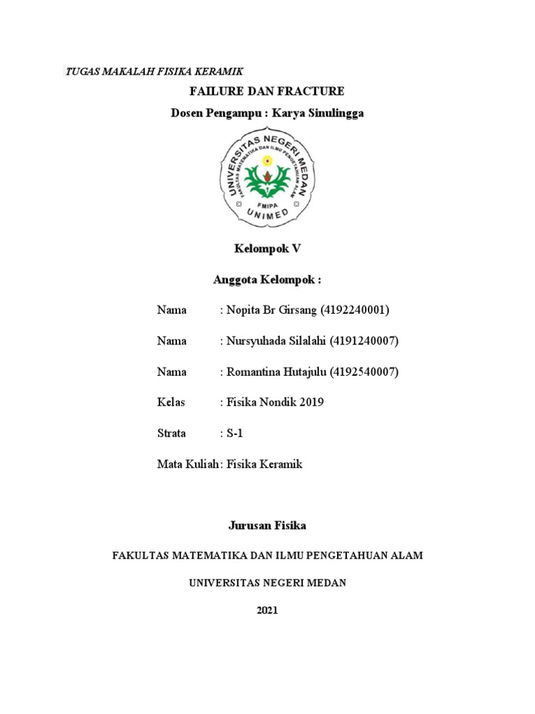 Makalah Kelompok 5 - Fisika Keramik | PDF | Teknologi & Rekayasa Makalah Kelompok 5 - Fisika Keramik | PDF | Teknologi & Rekayasa