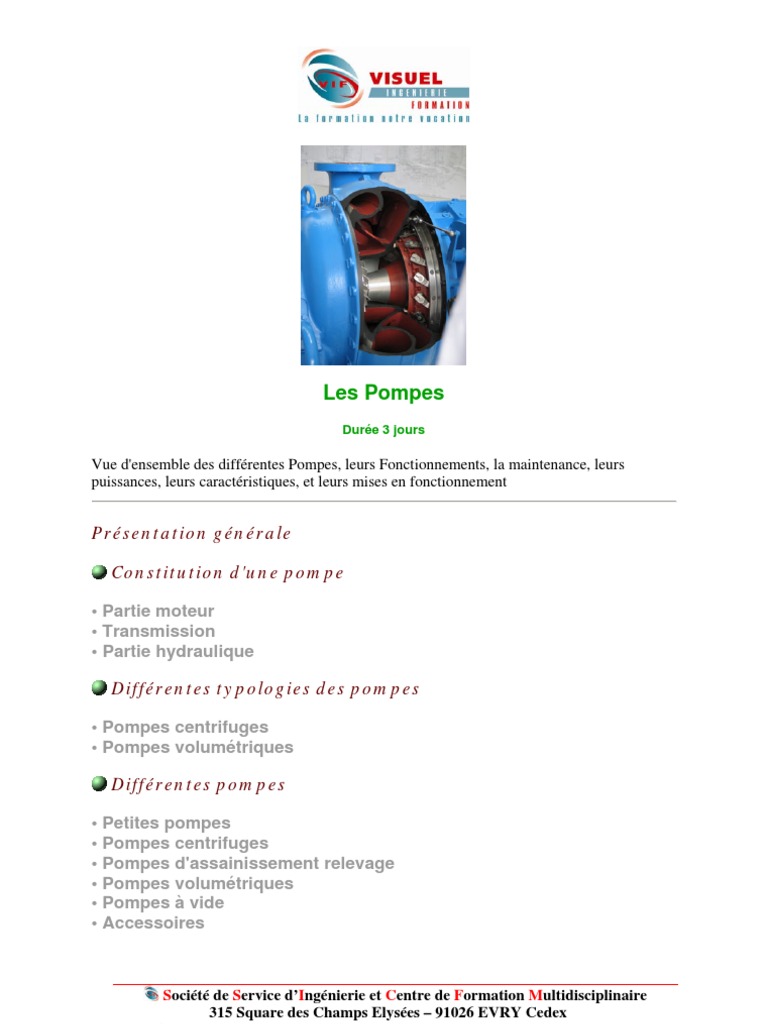 Les Pompes | PDF | Pompe | Machine