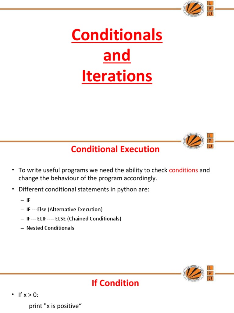 Cond Loop | Download Free PDF | Control Flow | Computer Programming