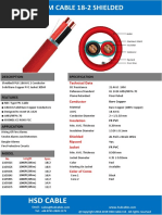 MESC Instrumentation Cable Datasheet | PDF | Wire | Insulator (Electricity)
