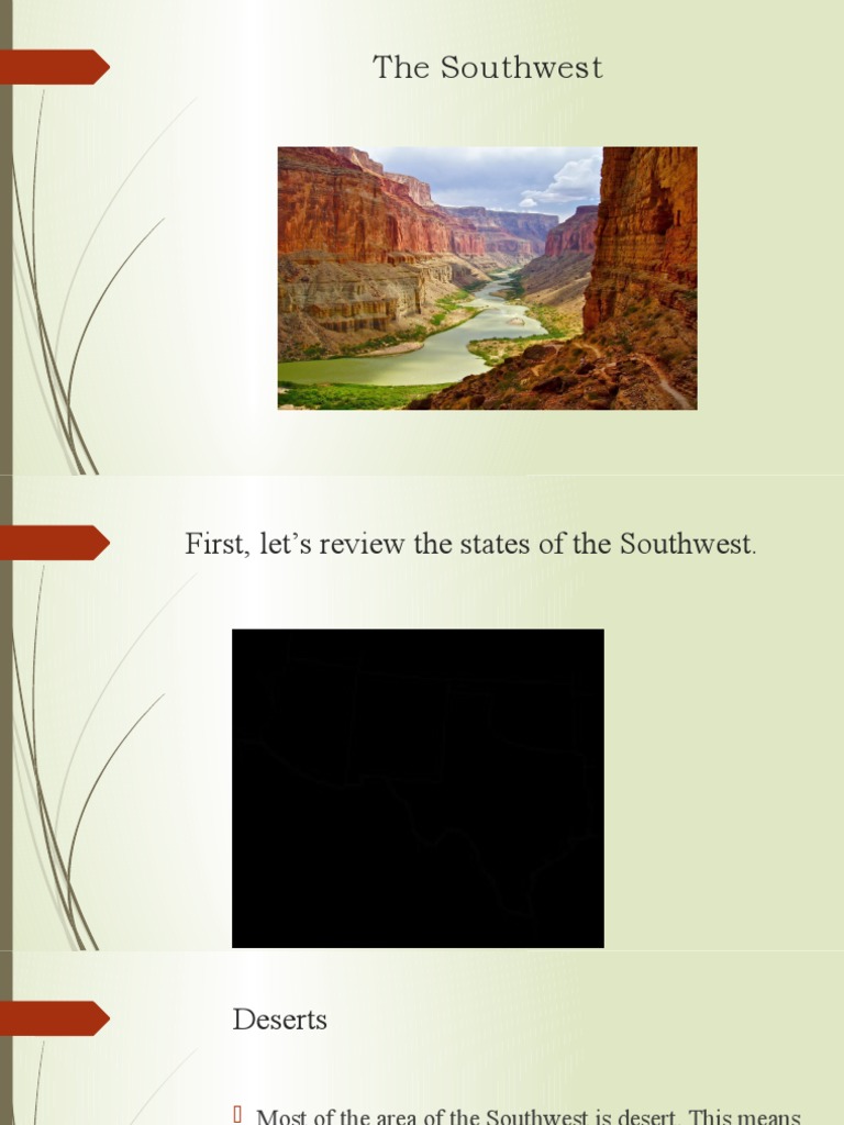 Overview of the Southwestern States | PDF | Desert | Southwestern ...