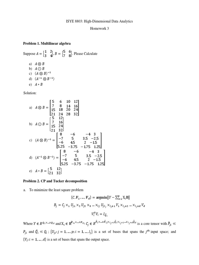Problem 1. Multilinear Algebra | PDF | Algebra | Linear Algebra