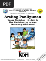 Araling Palipunan 8: Quarter 2 - Week2 | PDF