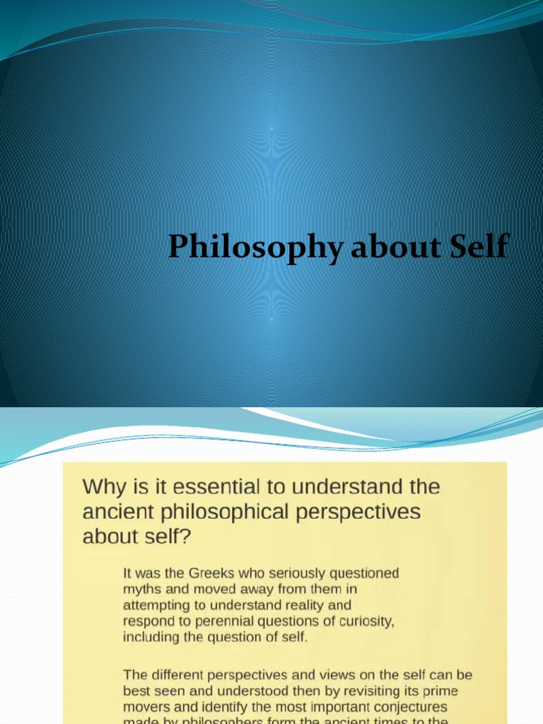 SOCIAL SCIENCE Lesson 1 Philosophy About Self | PDF | Soul | Mind