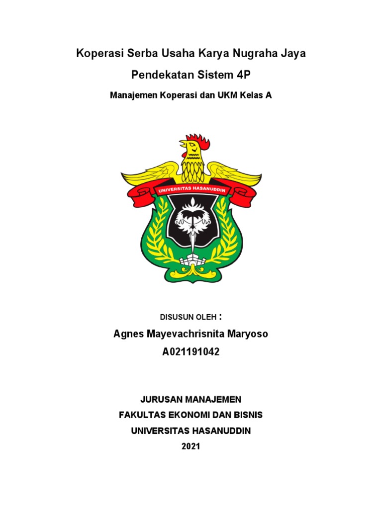Agnes Mayevachrisnita Maryoso - A021191042 - MID MANAJEMEN KOPERASI DAN UKM | PDF | Bisnis ...