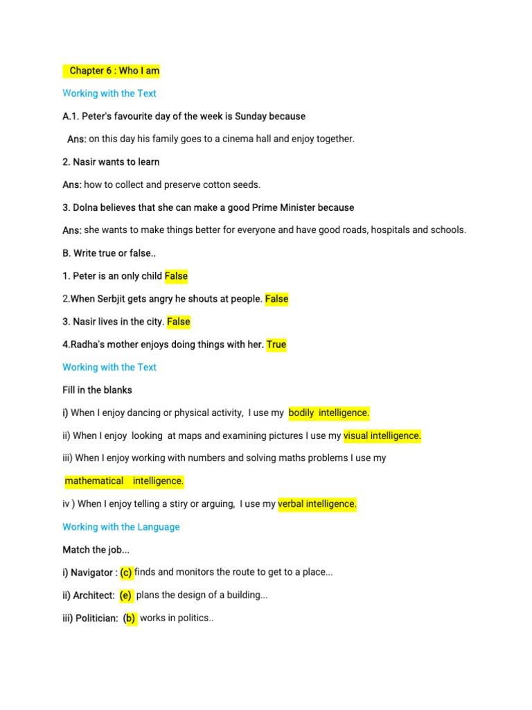 Understanding Personal Intelligence Types | PDF