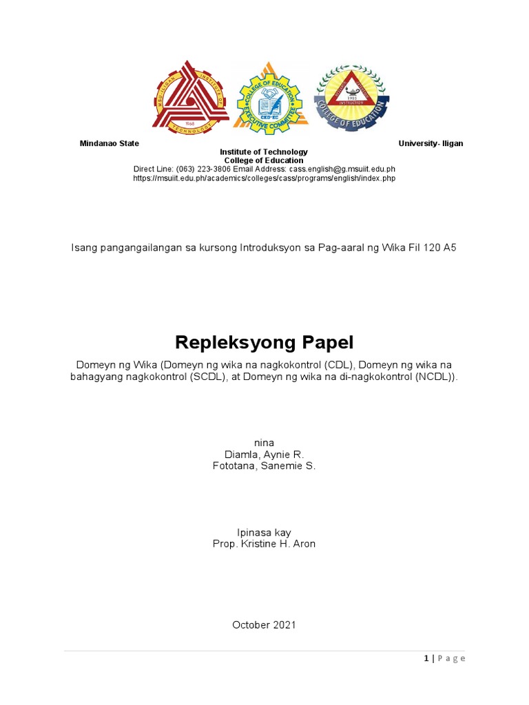 Reflection Paper | PDF