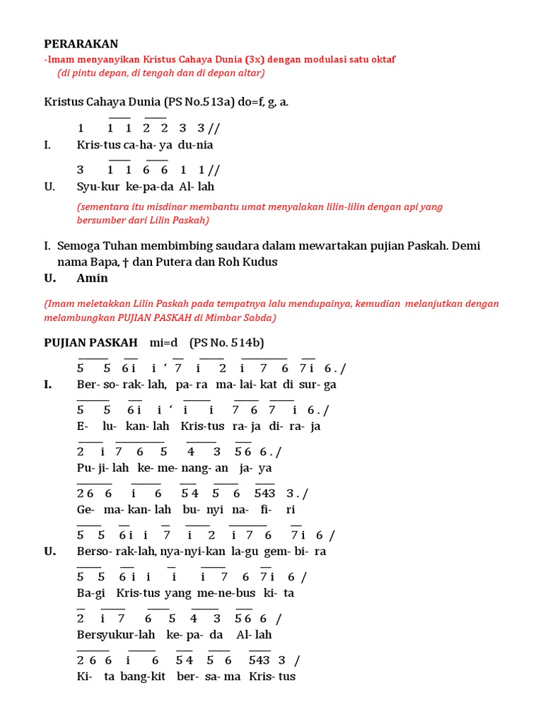 Exultet Pujian Paskah | PDF