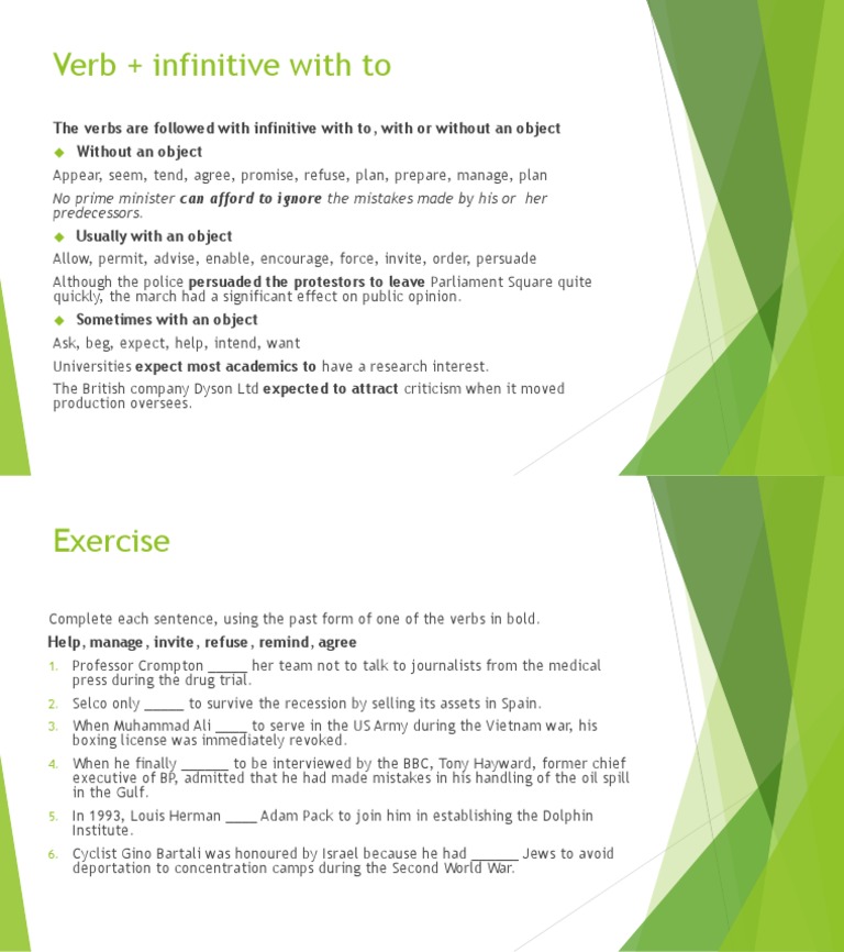 Verb Patterns & Phrasal Verbs - 04 | PDF