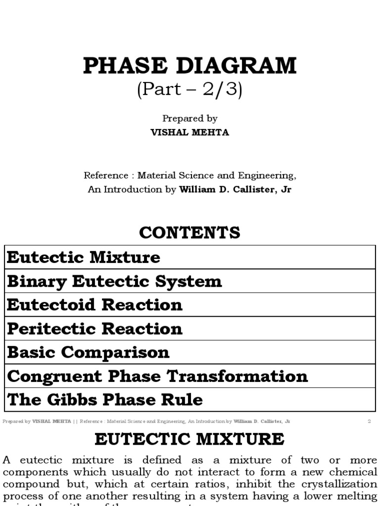 Phase Diagram Part-2 | PDF | Phase Rule | Materials