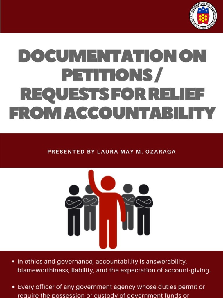 A Request For Relief of Accountabiltiy | PDF | Depreciation | Economies