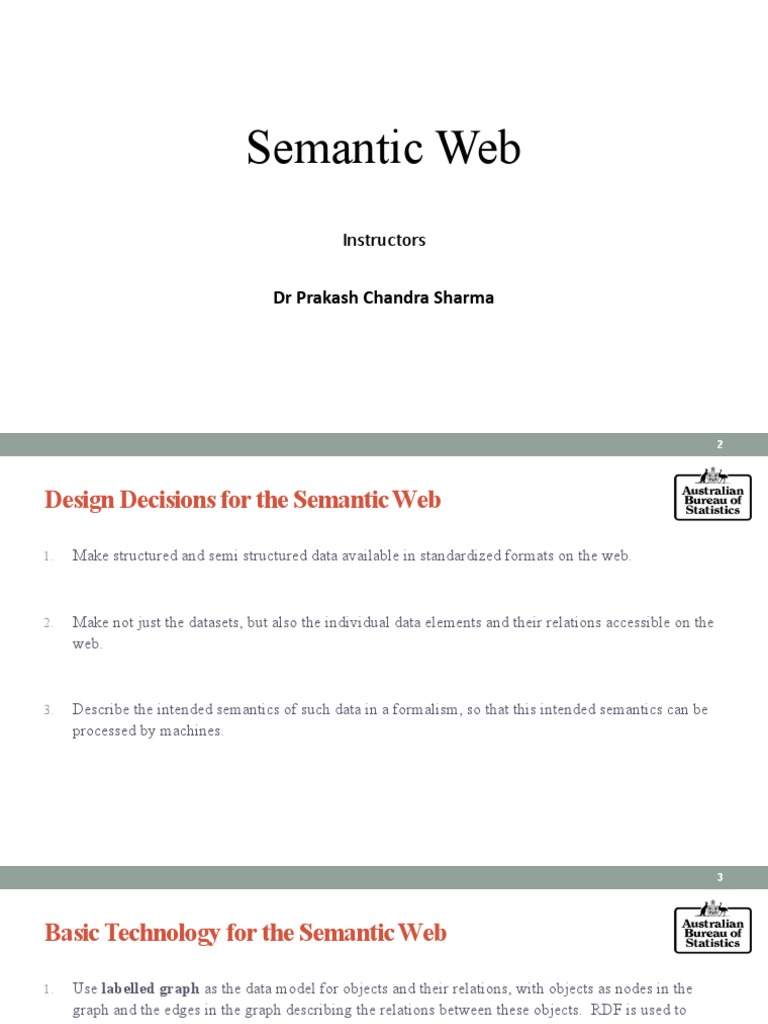 Semantic Web: Instructors | Download Free PDF | Semantic Web | Resource Description Framework