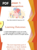 FACILITATING LEARNING Module 1 | PDF | Metacognition | Expert