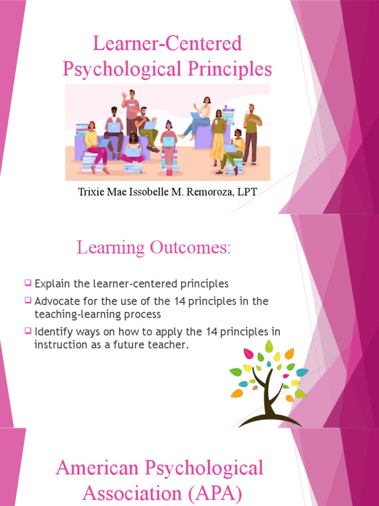 Learner-Centered Psychological Principles Lesson 1 | PDF | Learning ...