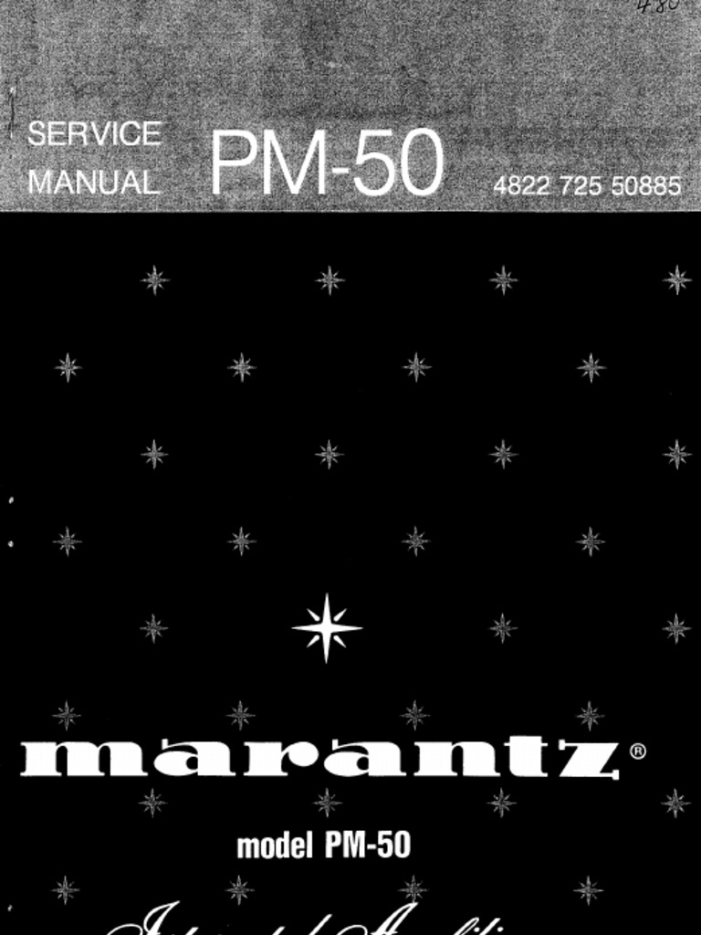 Marantz PM-50 Amplifier | PDF | Computers