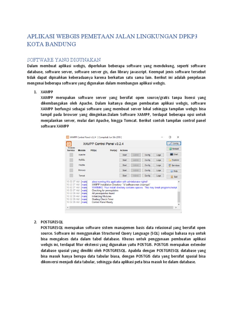 Aplikasi Webgis Pemetaan Jalan Lingkungan | PDF