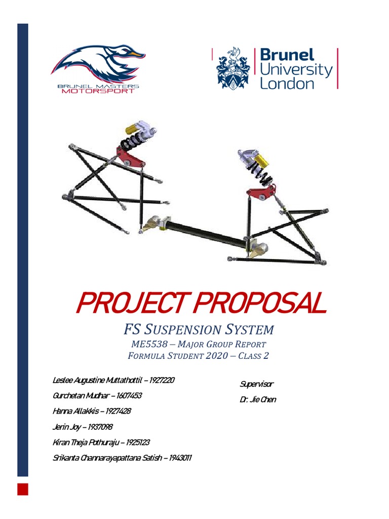 Project Proposal: FS S S | PDF | Finite Element Method | Steering