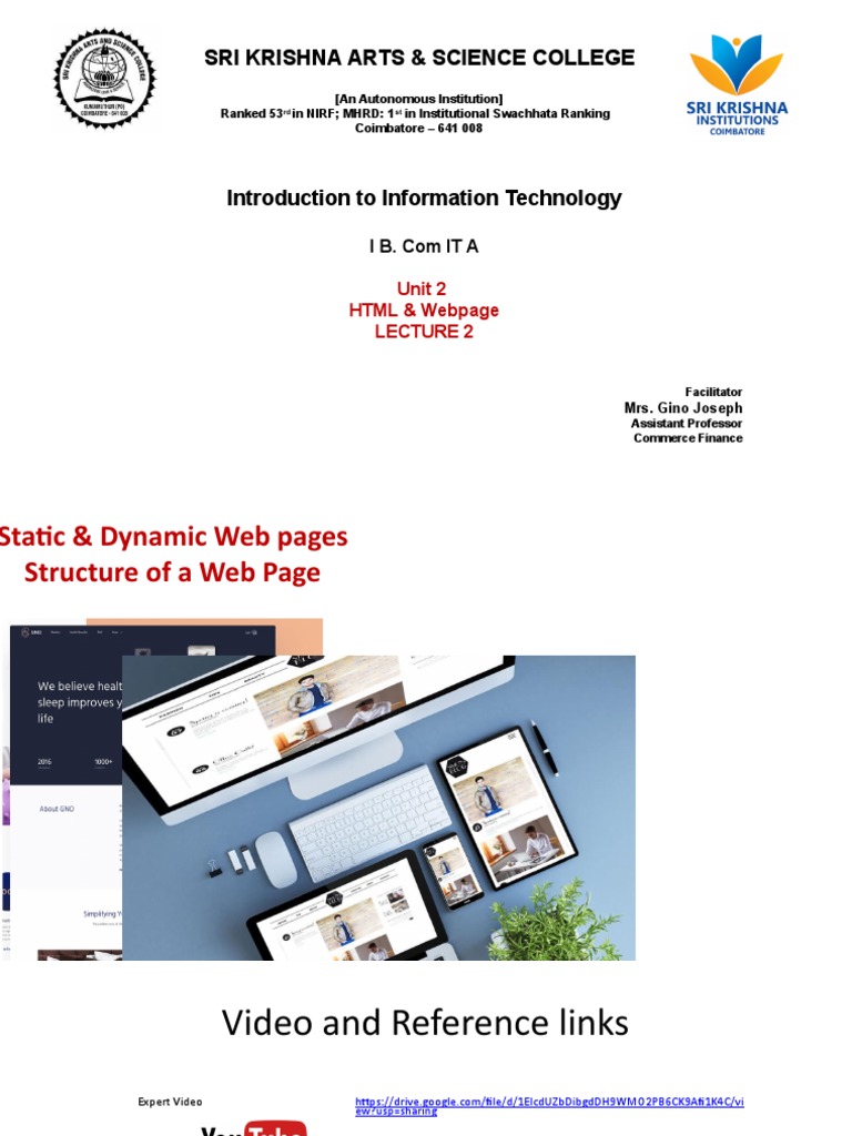 2 Static & Dynamic Web Pages | PDF | Websites | World Wide Web 2 Static & Dynamic Web Pages | PDF | Websites | World Wide Web
