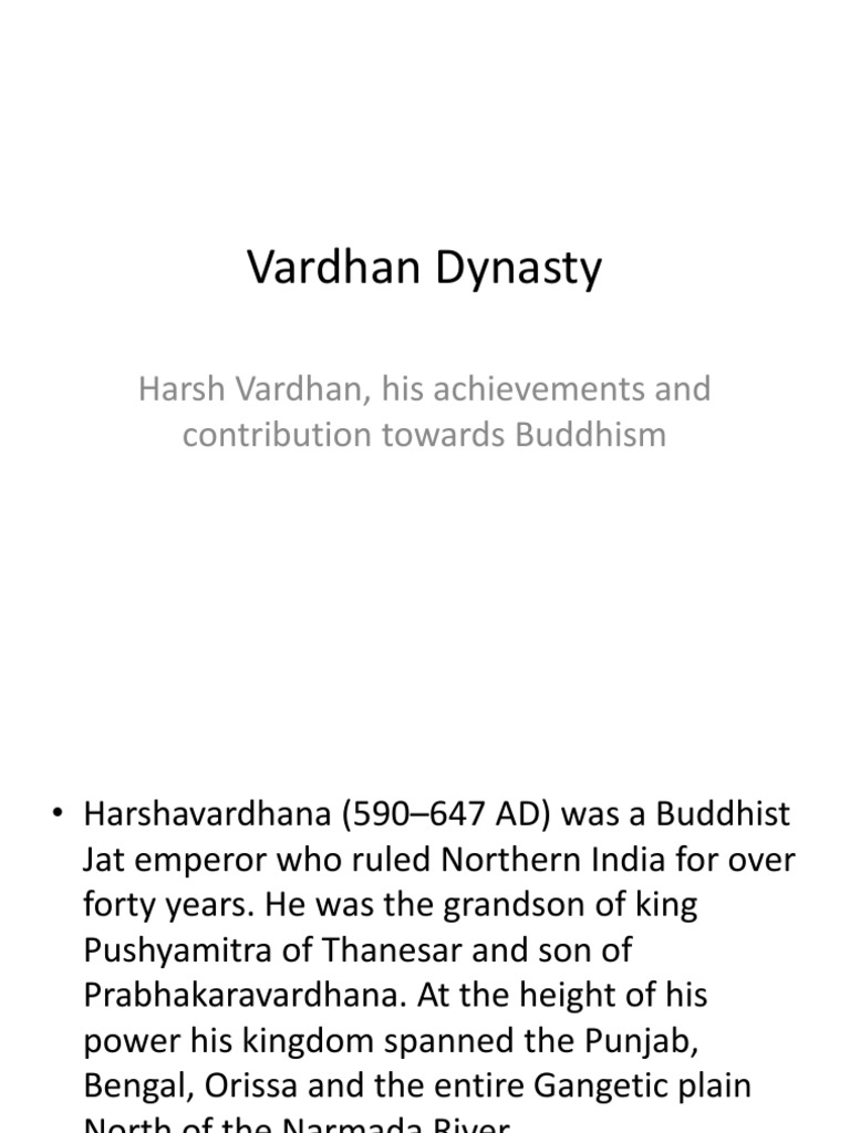 Harsha Vardhan | PDF
