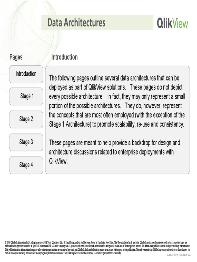 QlikView Data Architectures | PDF | Databases | Data