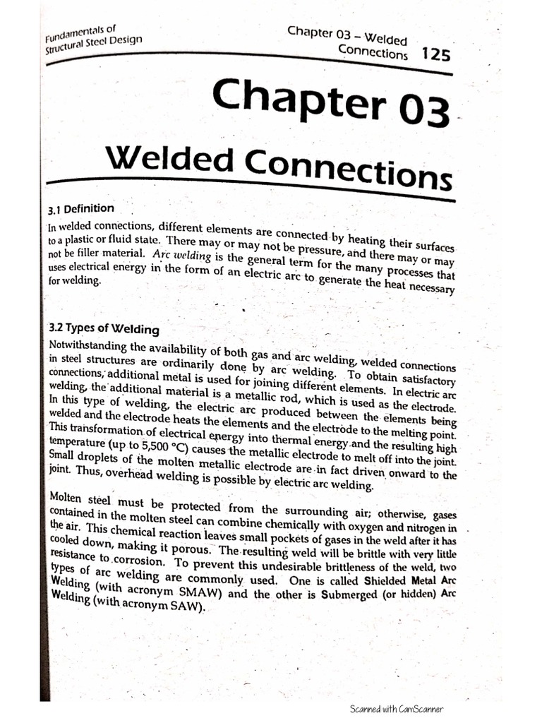 Chapter 03 Welded Connections | PDF