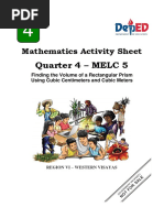 Sample Lesson Plan 4 A's | PDF | Volume | Teaching Mathematics