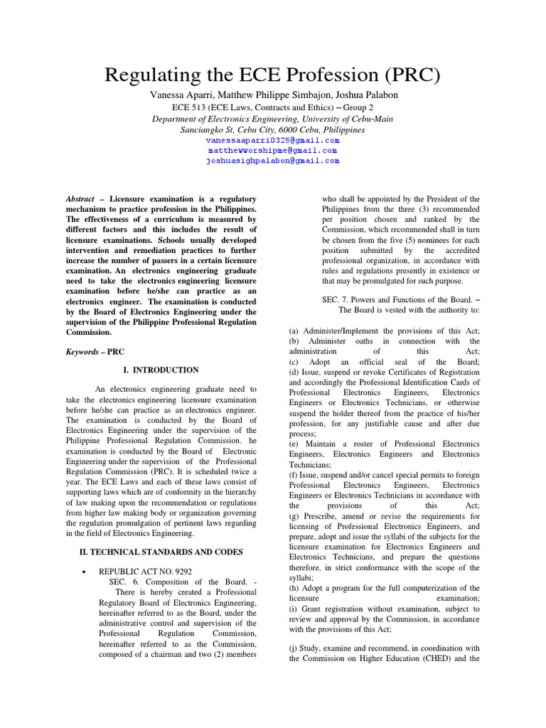 Research Paper 3 | PDF | Engineer | Licensure