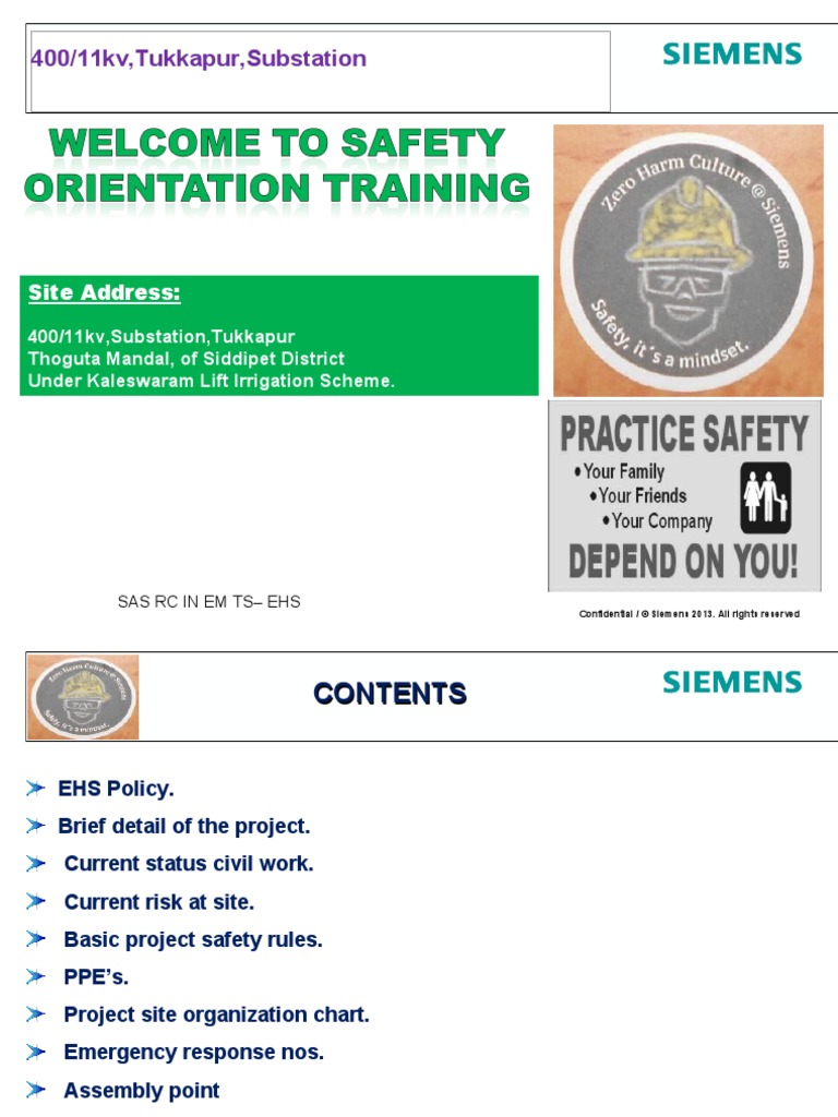 Visitor - Induction - Training - Siddipet Site | PDF | Occupational ...