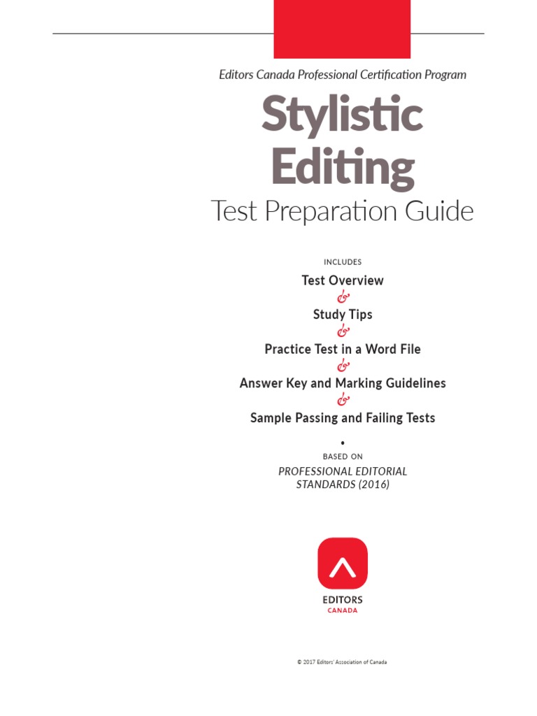 Peek Inside The Stylistic Editing Test Preparation Guide | PDF ...