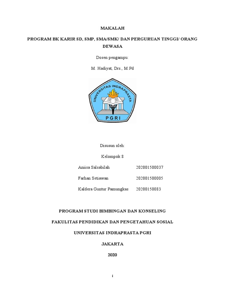 Program BK Karir | PDF | Pengembangan Diri