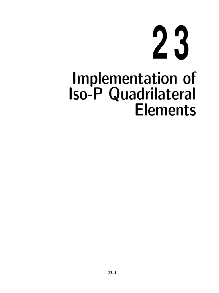 IFEM - ch23 Iso P Quadrilateral | PDF | Finite Element Method | Rectangle