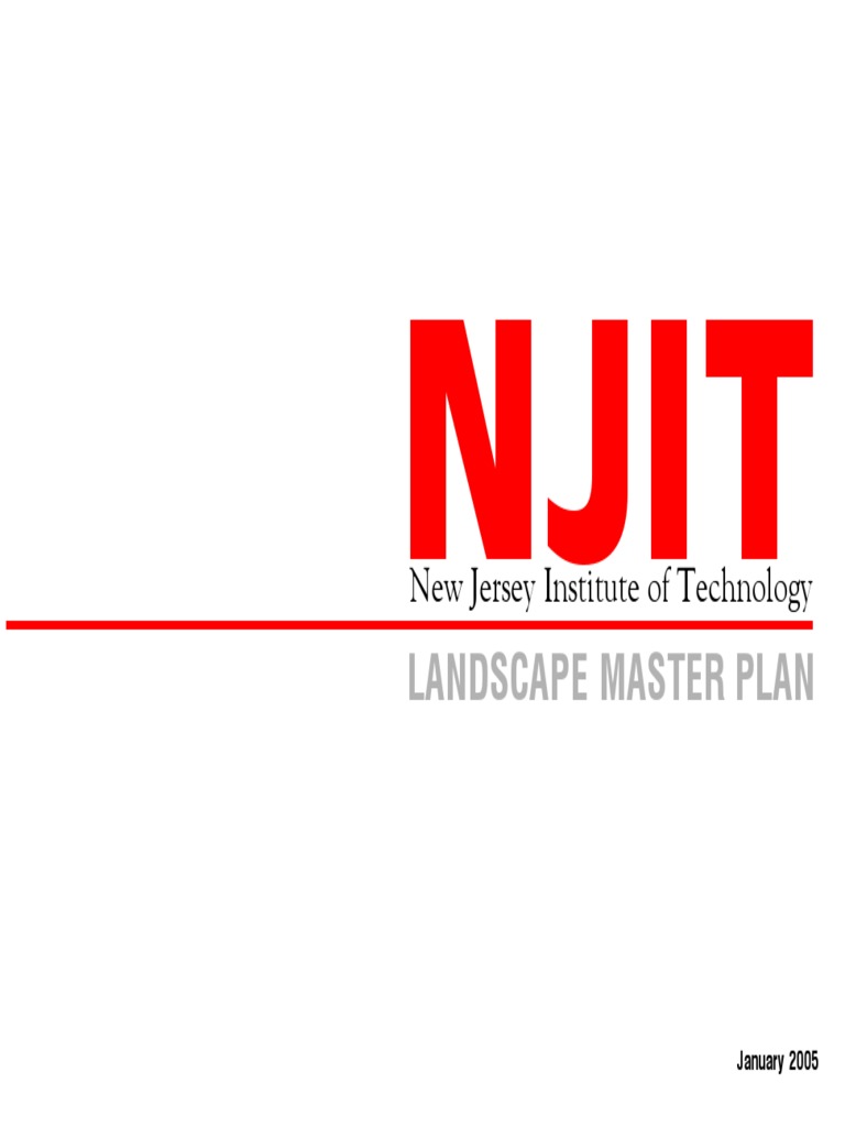 NJIT Landscape Master Plan Overview | PDF | Newark | Landscape