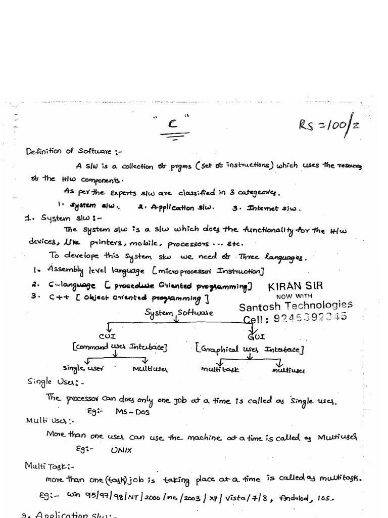 Kiran Sir C Notes Pdf 