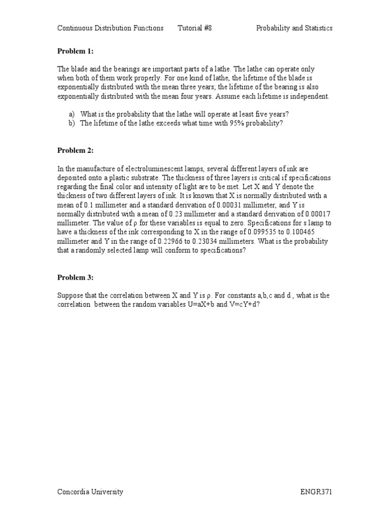 T8 - Joint Probability Distribution W08 | PDF