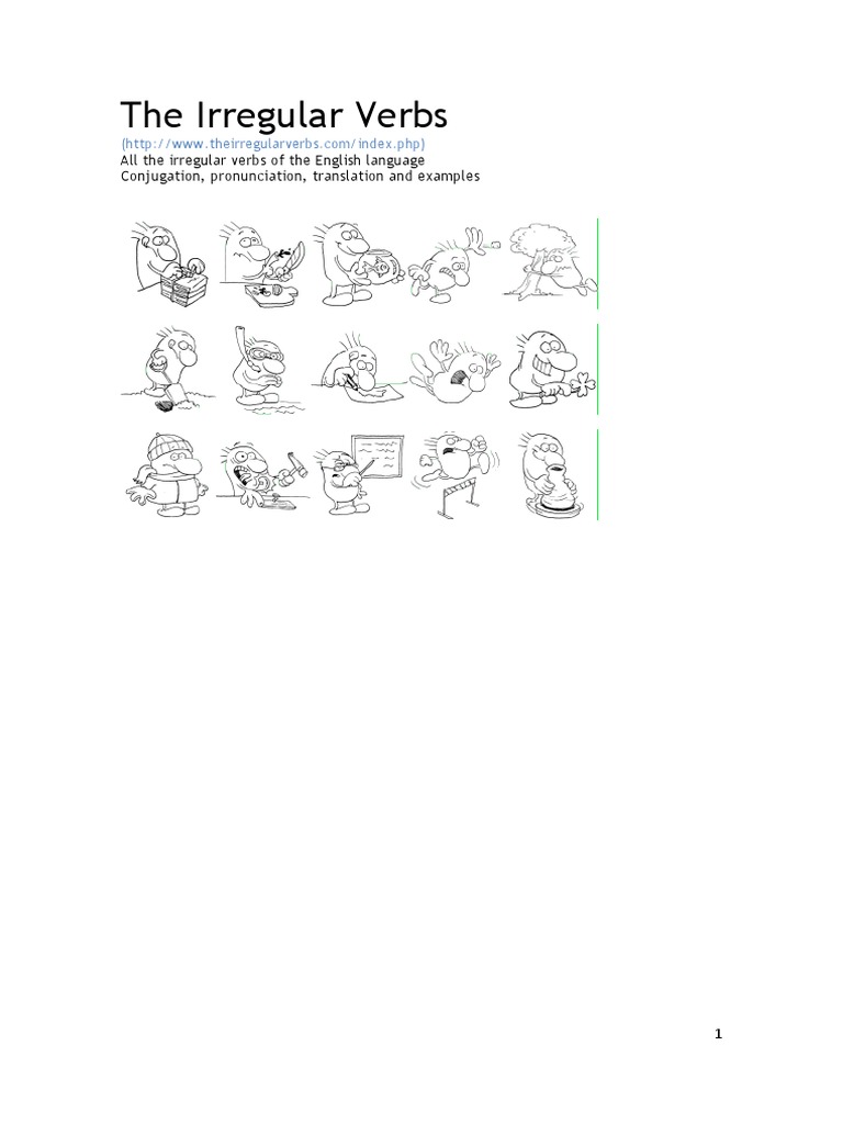 The Irregular Verbs: All The Irregular Verbs of The English Language ...