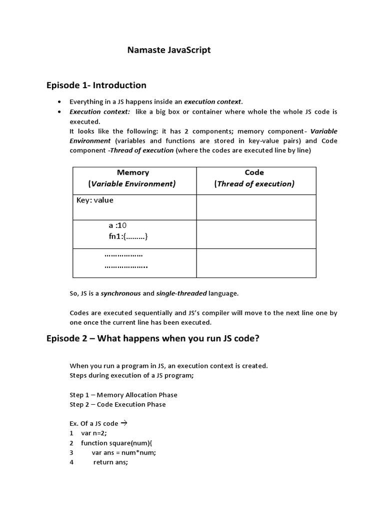 Notes From The Series Namaste Javascript | PDF | Scope (Computer ... Notes From The Series Namaste Javascript | PDF | Scope (Computer ...