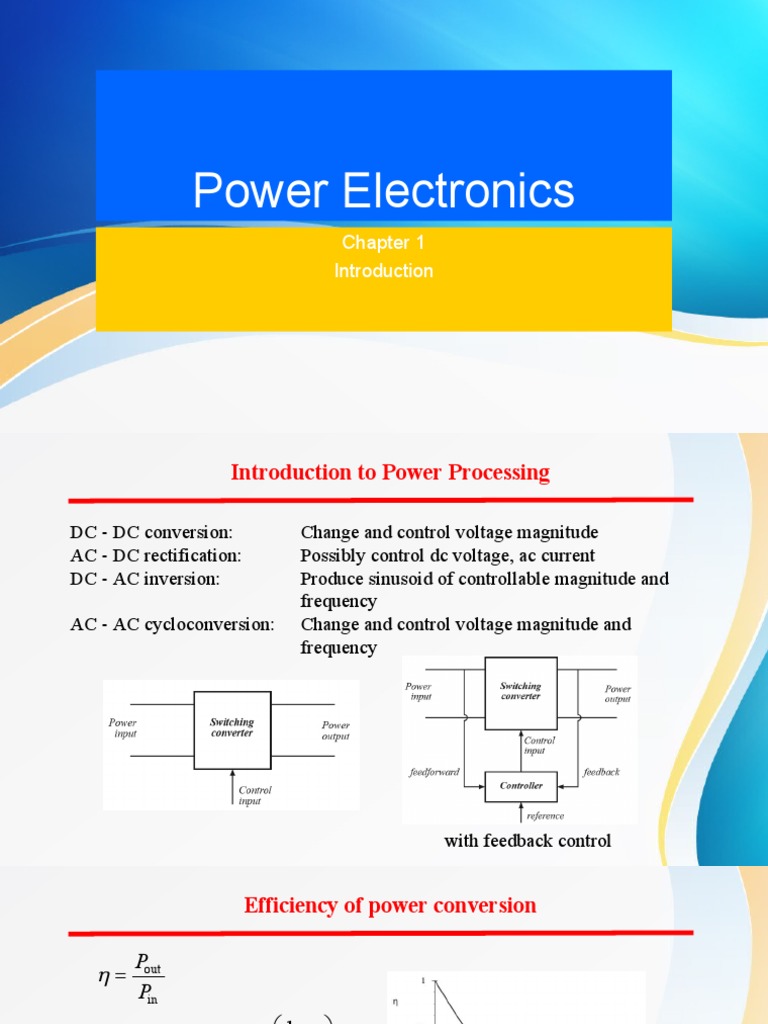 Power Electronics - Chapter 1 - Introduction | PDF | Power Electronics | Power Inverter