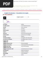 Vocabulario de Transporte Aéreo en Inglés | PDF | Avión | Aviación